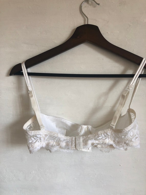 Rare La Perla Pleated Lingerie Set In White Ivory Ita… Gem
