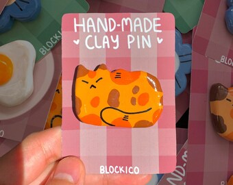 Polymer Clay Pin - Etsy