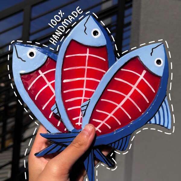 Clay Fish Sculpture - Etsy