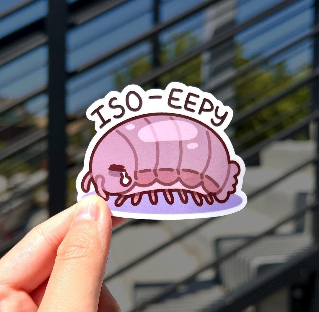 Iso-eepy STICKER Glossy Waterproof Isopod Sticker - Etsy