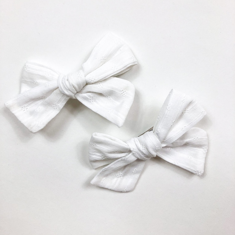 Lazo BLANCO Cola de cerdo Bautismo Boda Molinete Lazo - Etsy México