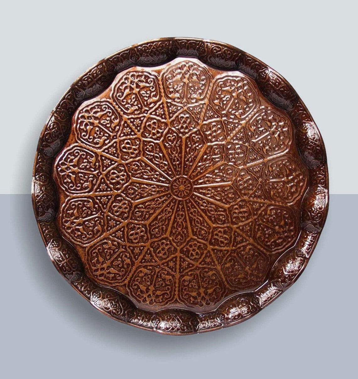 Turkish Ottoman Coffee Tea Espresso Beverage Serving Tray - Etsy