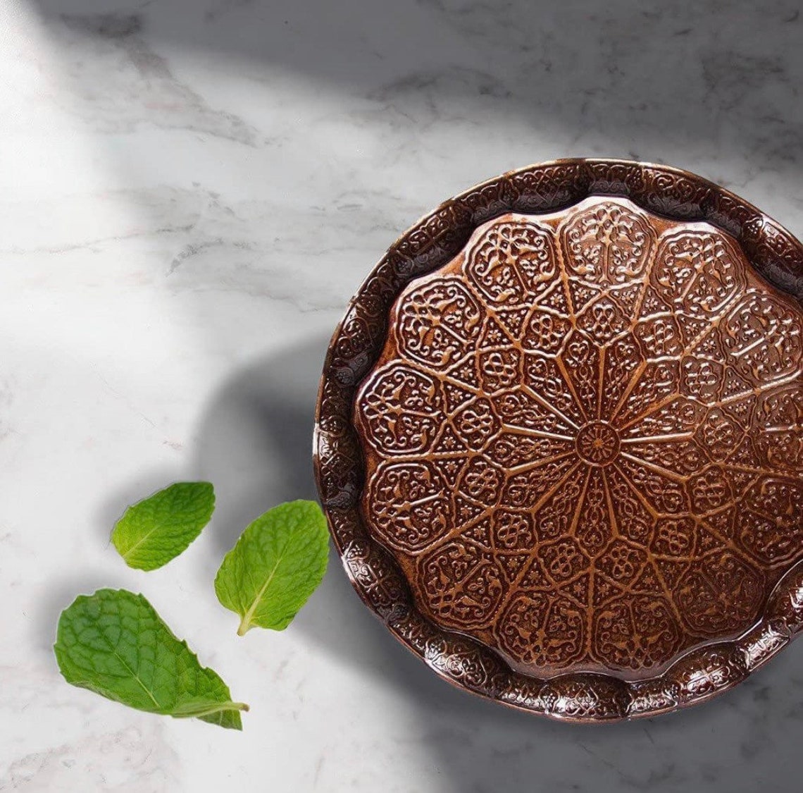 Turkish Ottoman Coffee Tea Espresso Beverage Serving Tray - Etsy