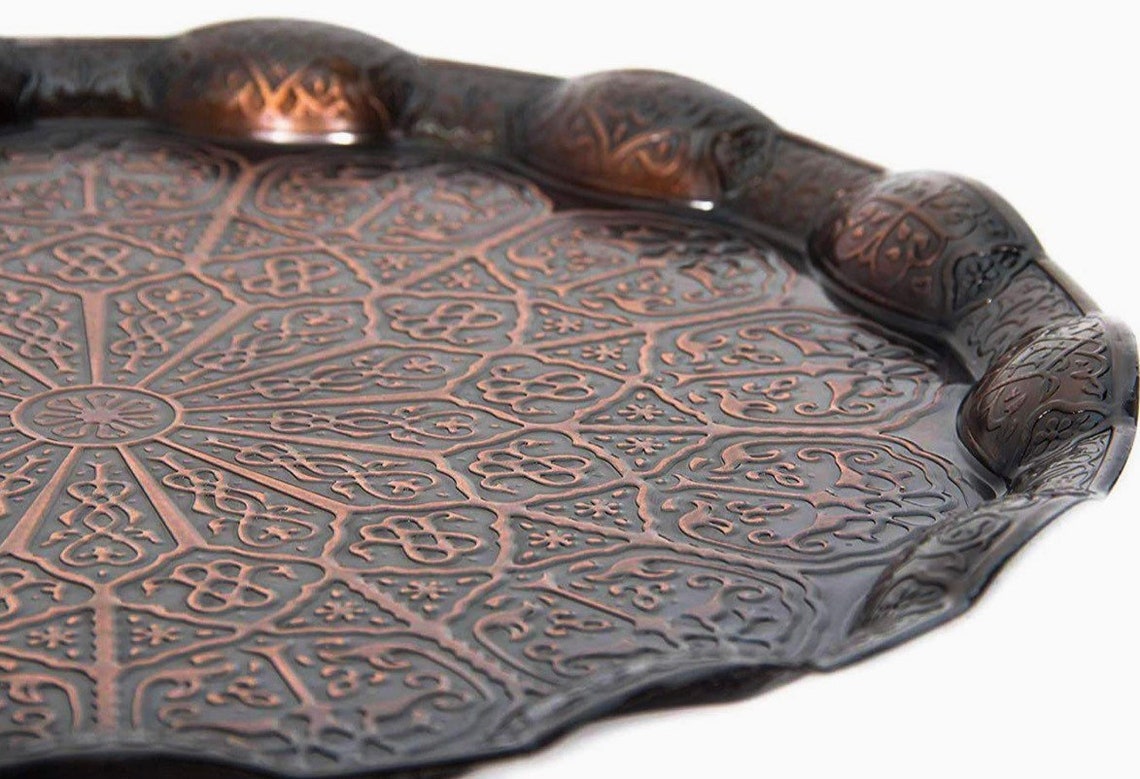 Turkish Ottoman Coffee Tea Espresso Beverage Serving Tray - Etsy