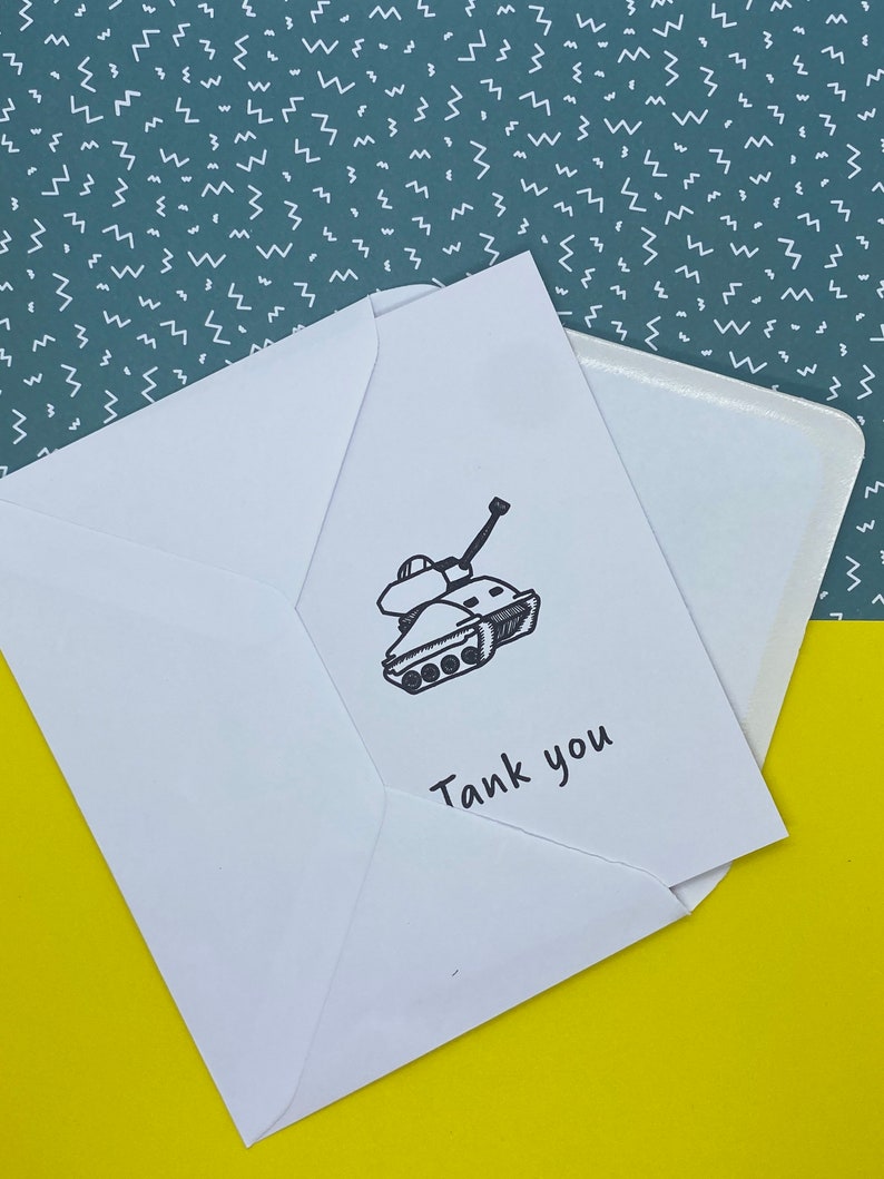 Tank You Thankyou Card Greetings Card Tank Card Funny - Etsy UK