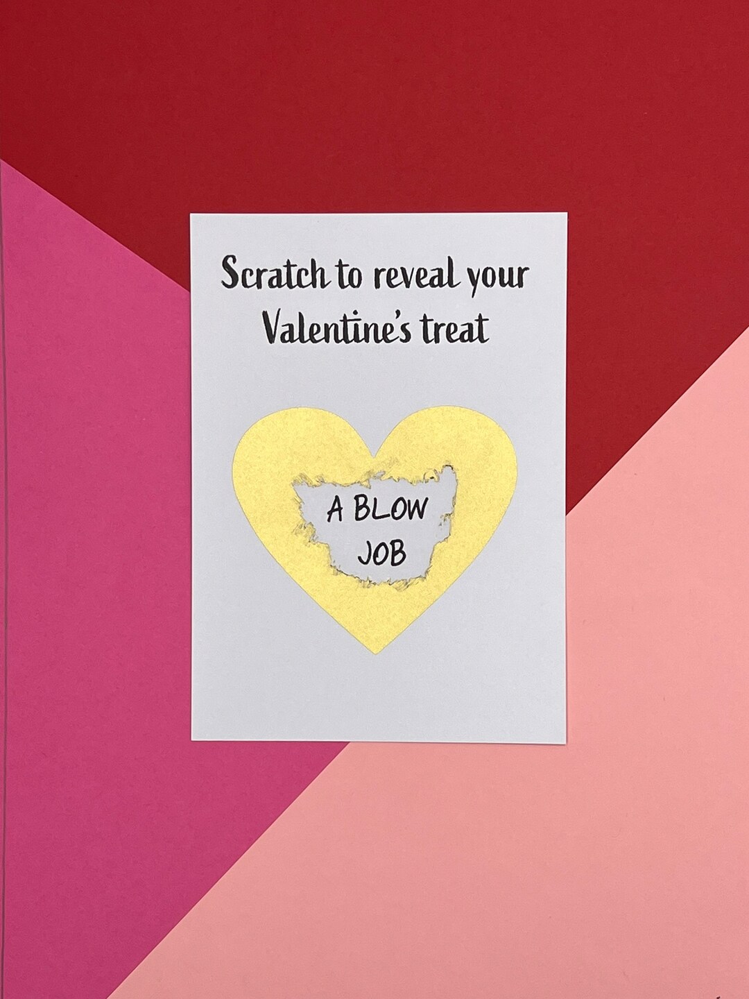 Valentines Day Scratch Card Rude Valentines Card Valentines Day Gift ...