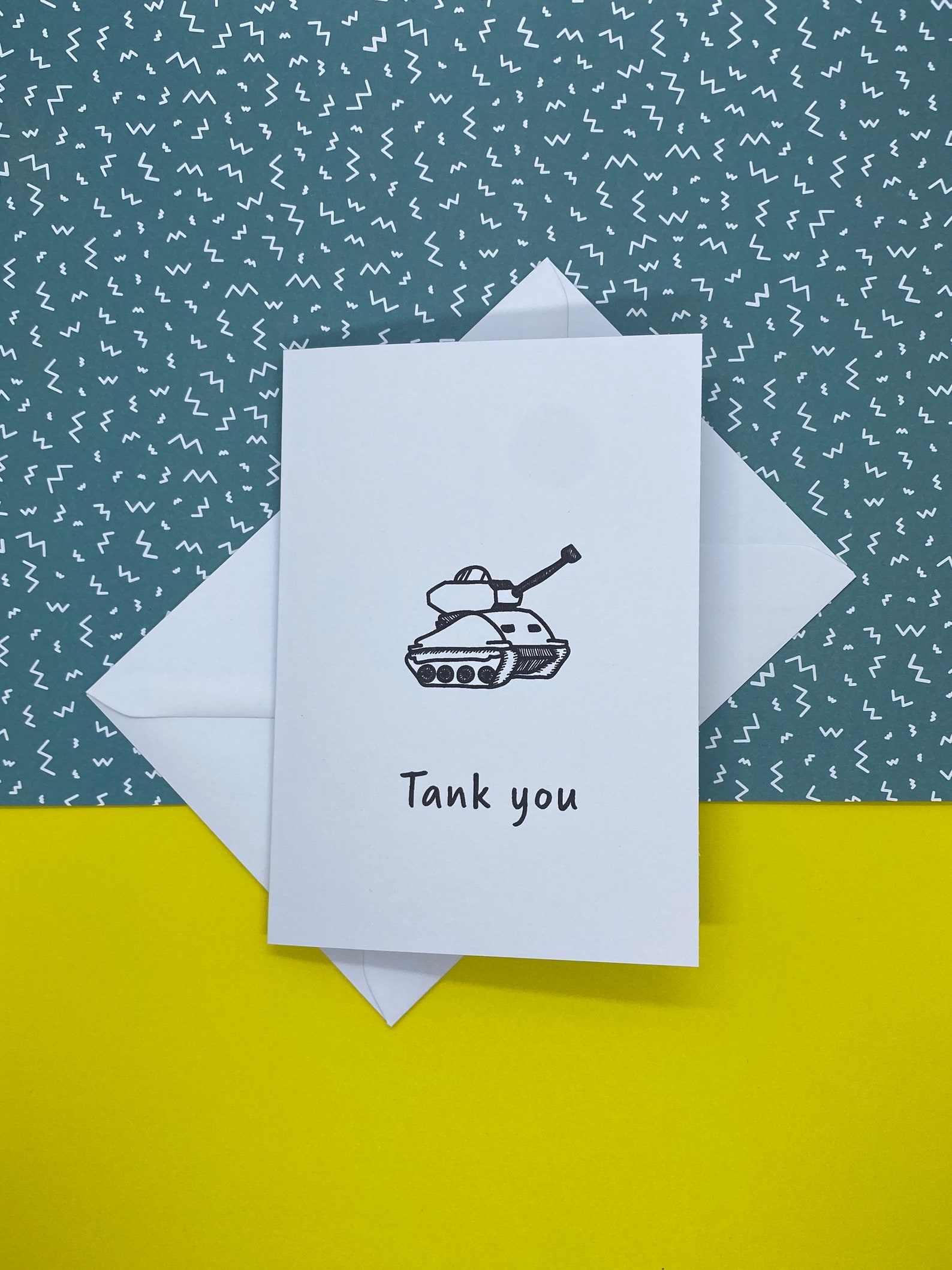 Tank You Thankyou Card Greetings Card Tank Card Funny - Etsy UK