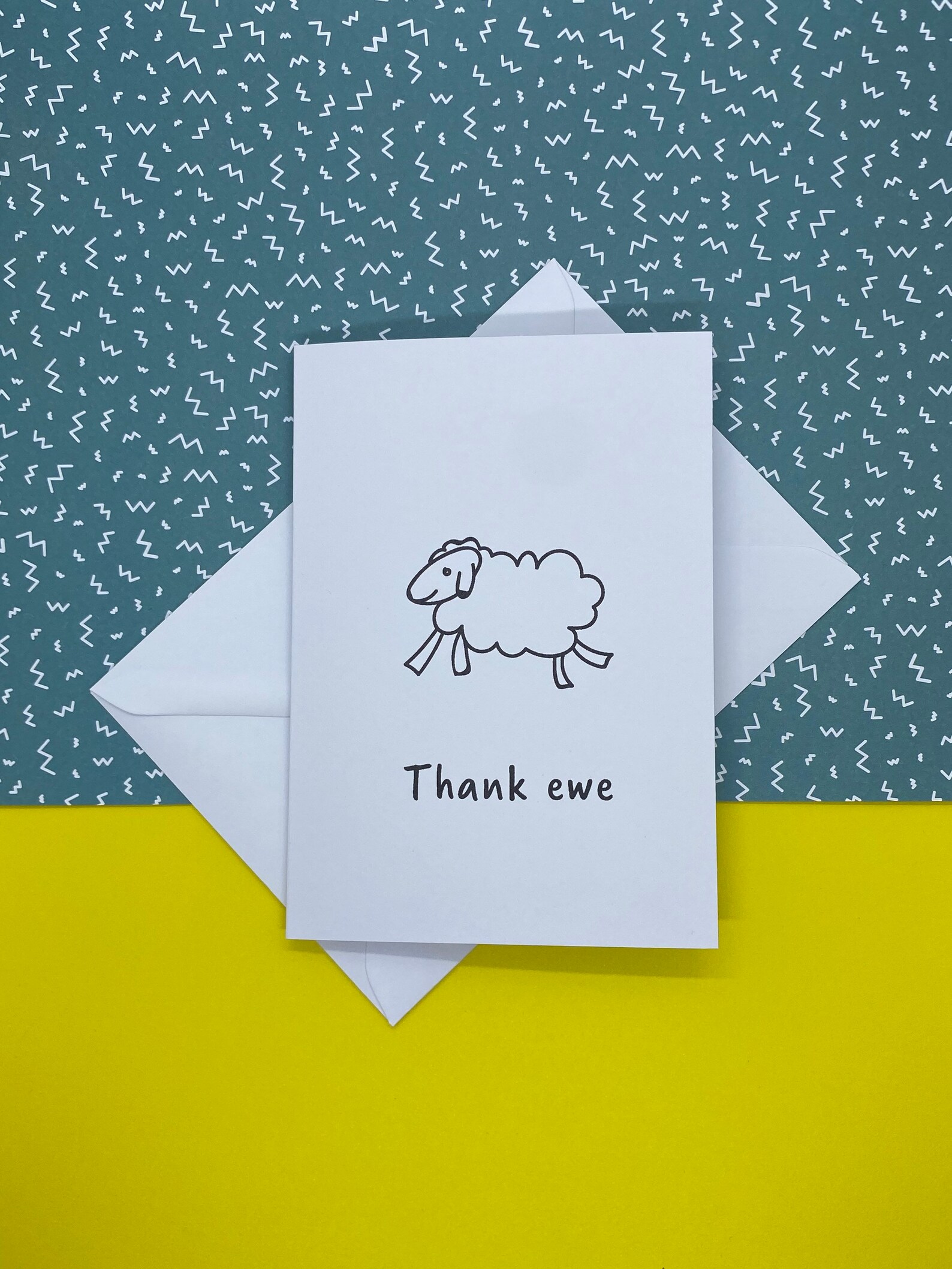 Thank Ewe Thankyou Card Greetings Card Ewe Card Funny - Etsy UK