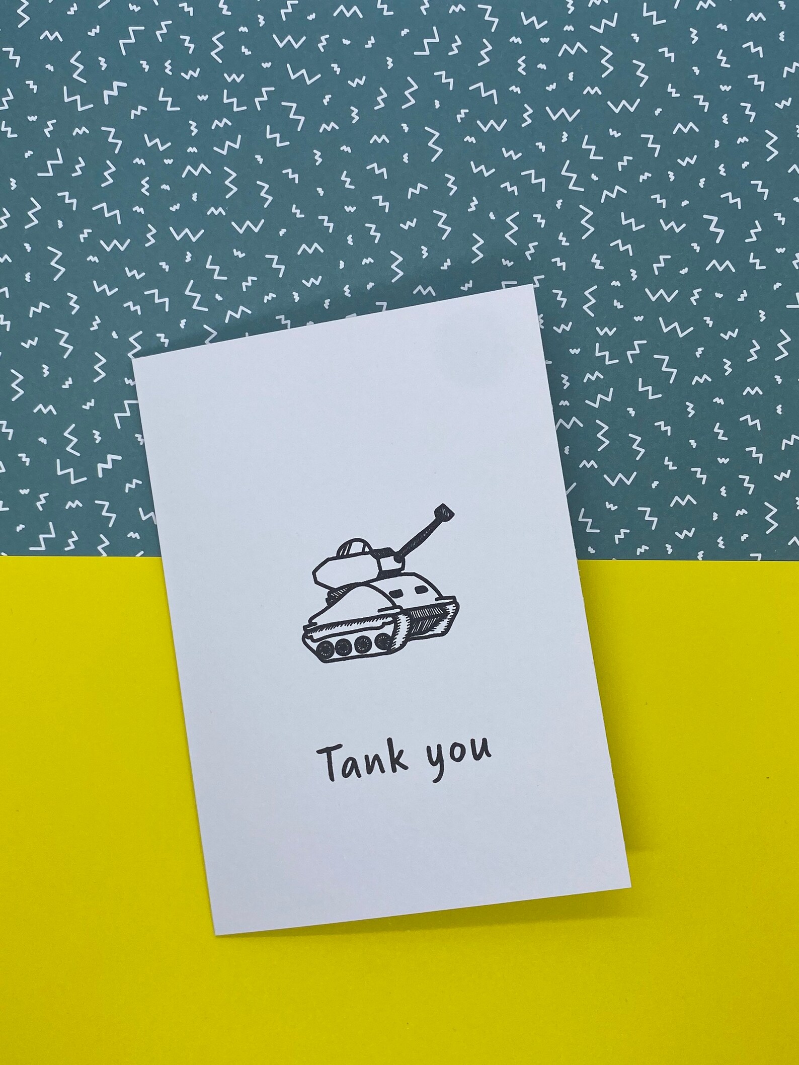 Tank You Thankyou Card Greetings Card Tank Card Funny - Etsy UK