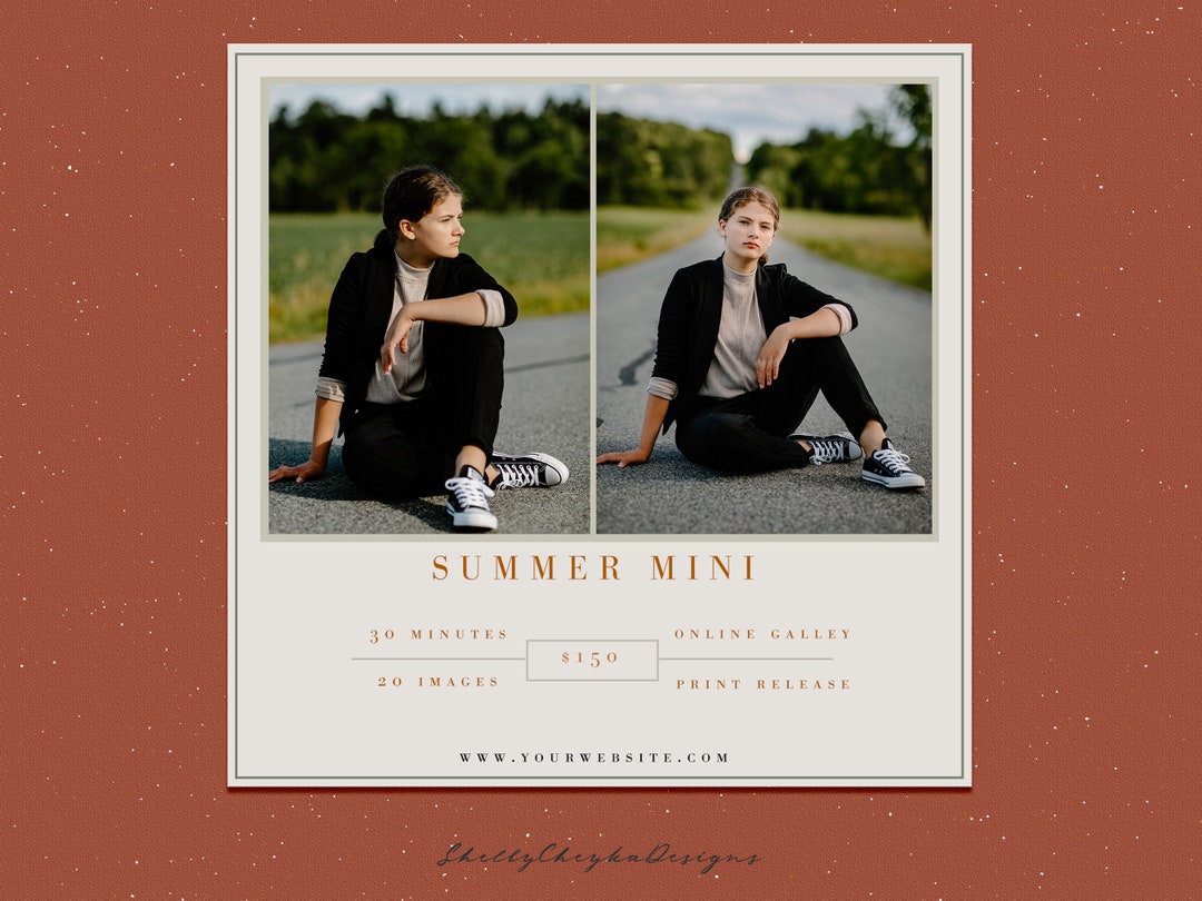 Summer Mini Session Template, Summer Mini Session, Photography ...