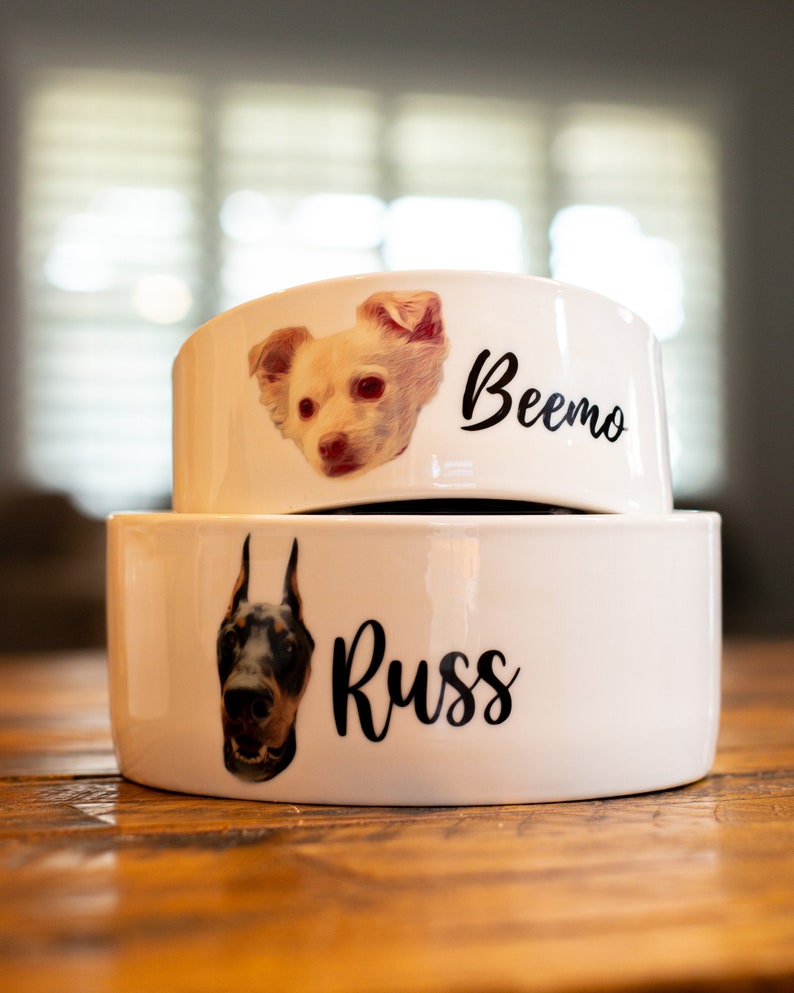 Personalized LARGE Dog Bowl, Custom Dog Bowl, Dog Gift - Etsy