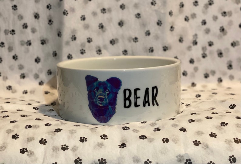 Personalized LARGE Dog Bowl, Custom Dog Bowl, Dog Gift - Etsy