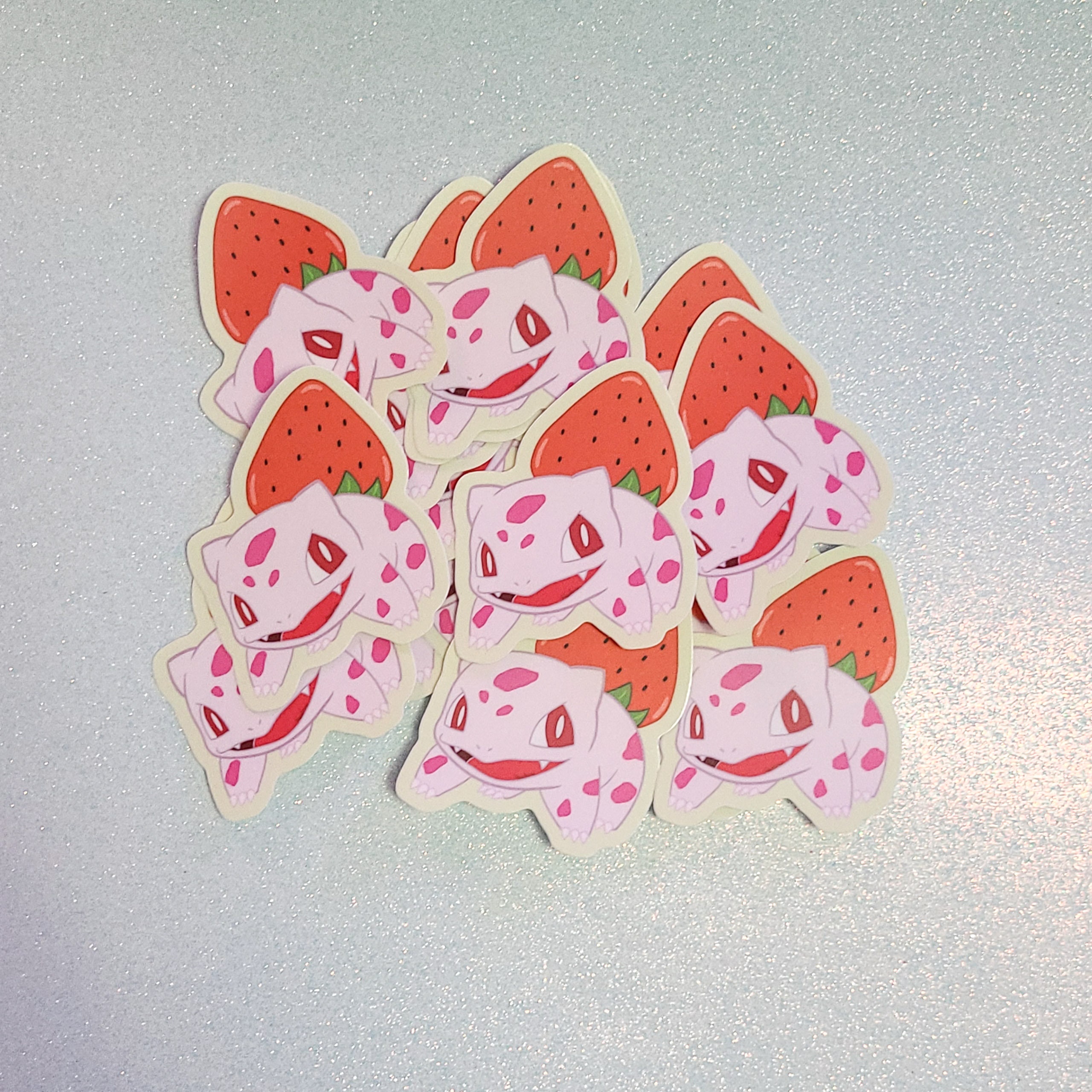 Strawberry Bulbasaur + Strawberry Milk Stickers - Etsy
