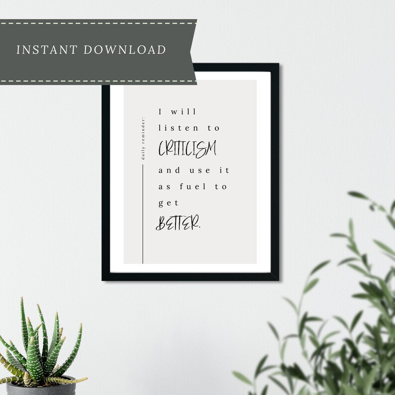 Motivational Quotes for Work Printable Wall Art Inspirational Quote ...
