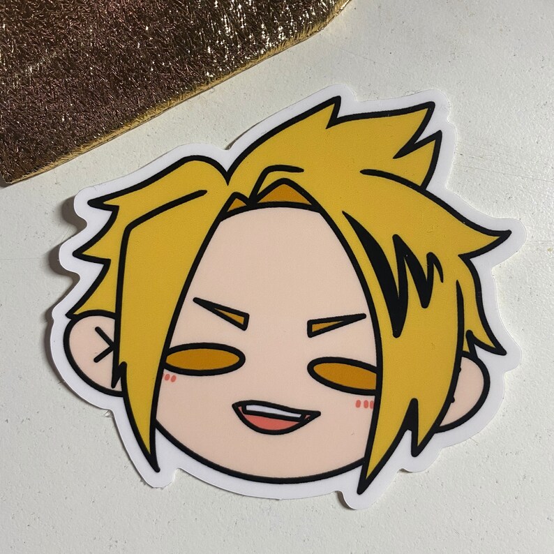 My Hero Academia Chibi Denki Kaminari Waterproof Sticker | Etsy
