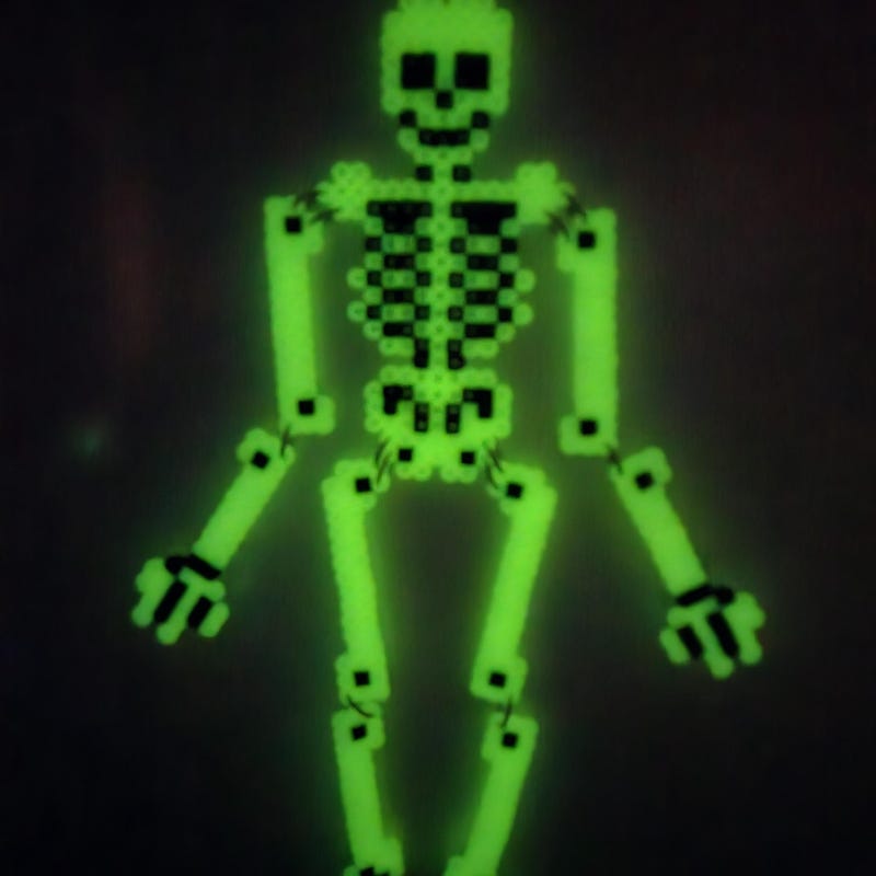 Perler Beads Skeleton - Etsy