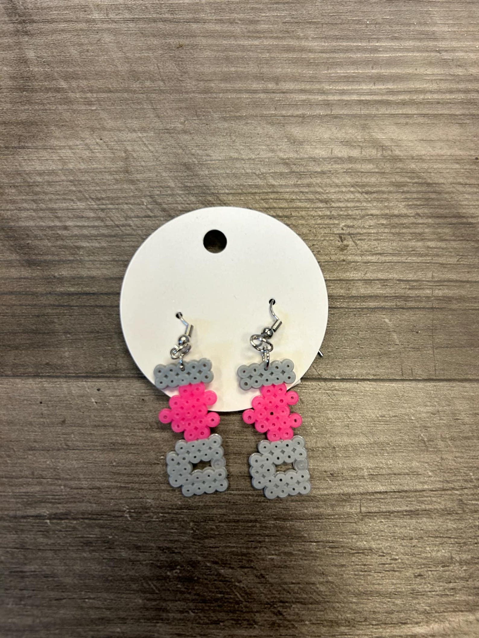 Heart - Valentines Day Mini Perler Bead Earrings - Etsy