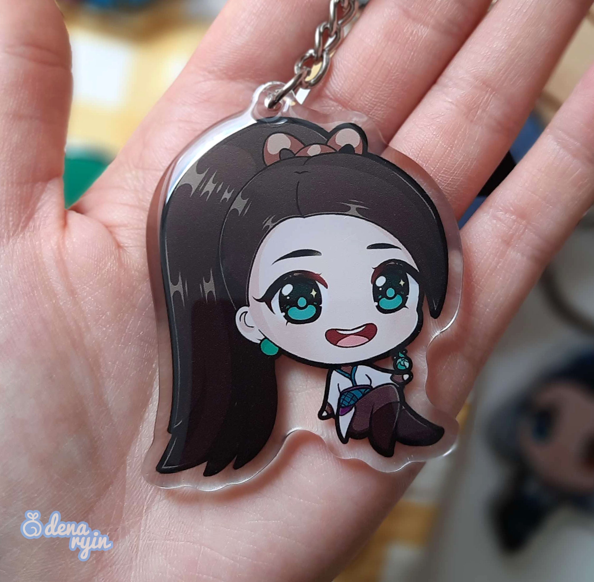 Chibi Agents Acrylic Keychain: Gaming Valorant Charm, Bag Accessory ...