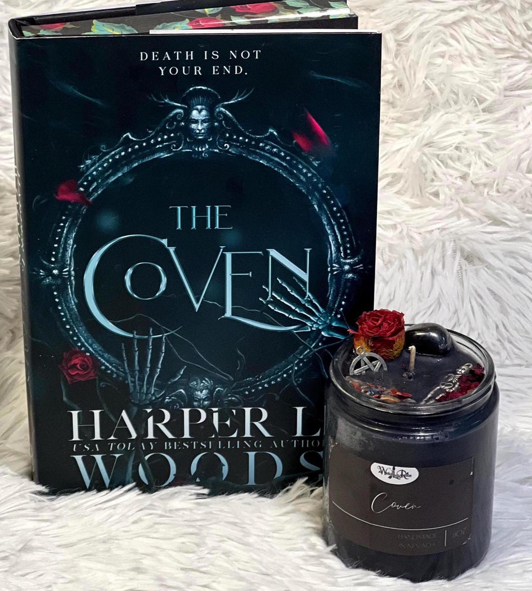 Coven Crystal Candle - Book Inspired - Literary - Book Lover - Rose ...