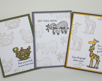 Get Well Soon Turtle Card - Etsy