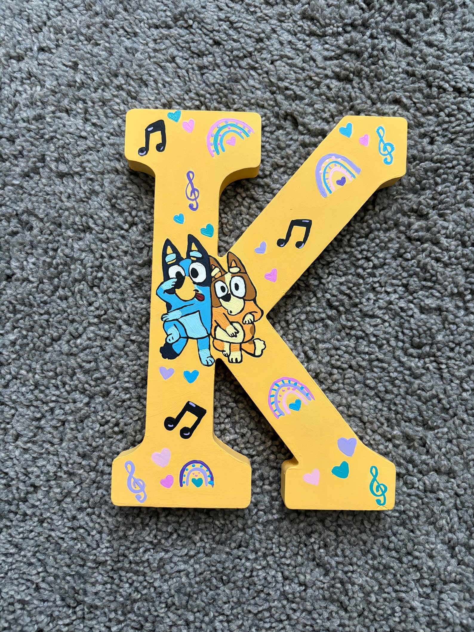 Hand Painted Letters/custom Wood Letters/childrens Gifts/wood Letters ...