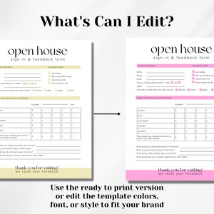 Real Estate Sign in and Feedback Form | Real Estate Marketing | Canva ...