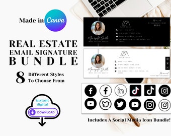 Email Signature Template Bundle Gmail Signature Real Estate Marketing ...
