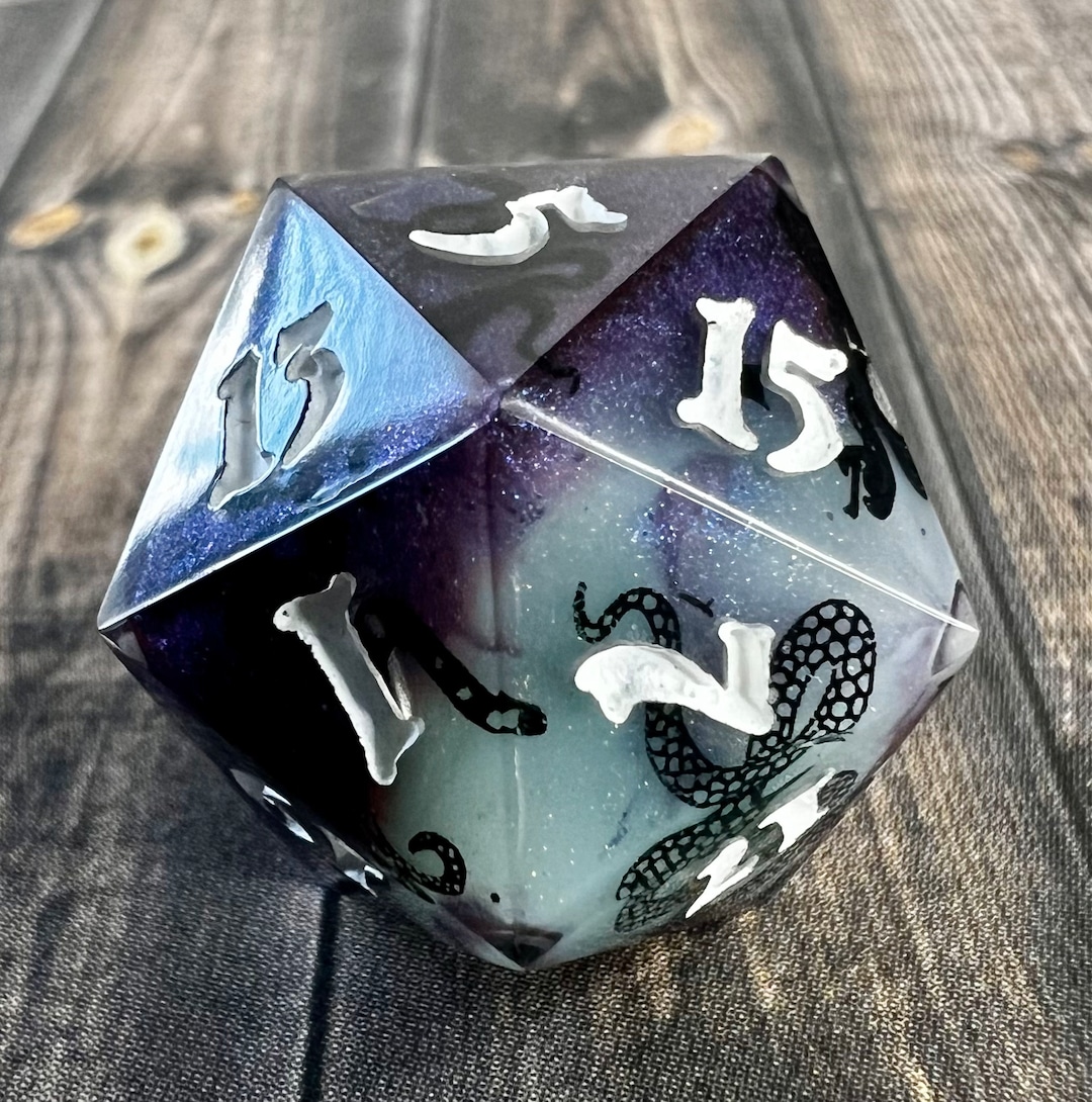 Snakes It Had to Be Snakes // Regular D20 / Sharp Edge Dice - Etsy