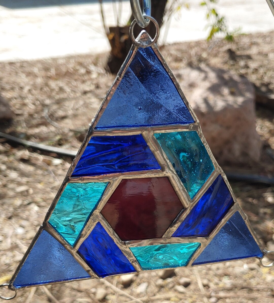 Triangle-hex-eye-blue - Etsy