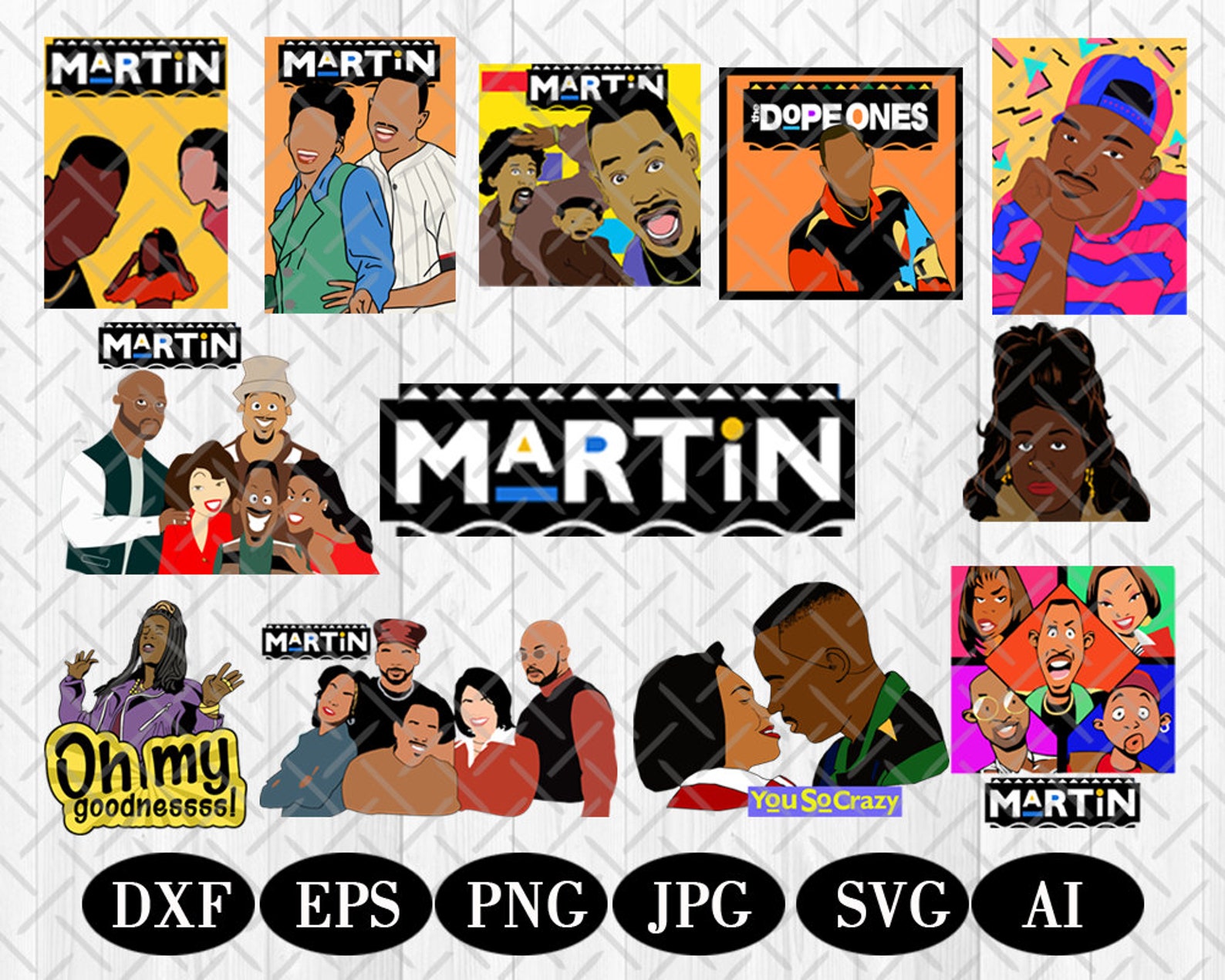12 File Martin SVG Martin Tv Show Svg Digital Download | Etsy
