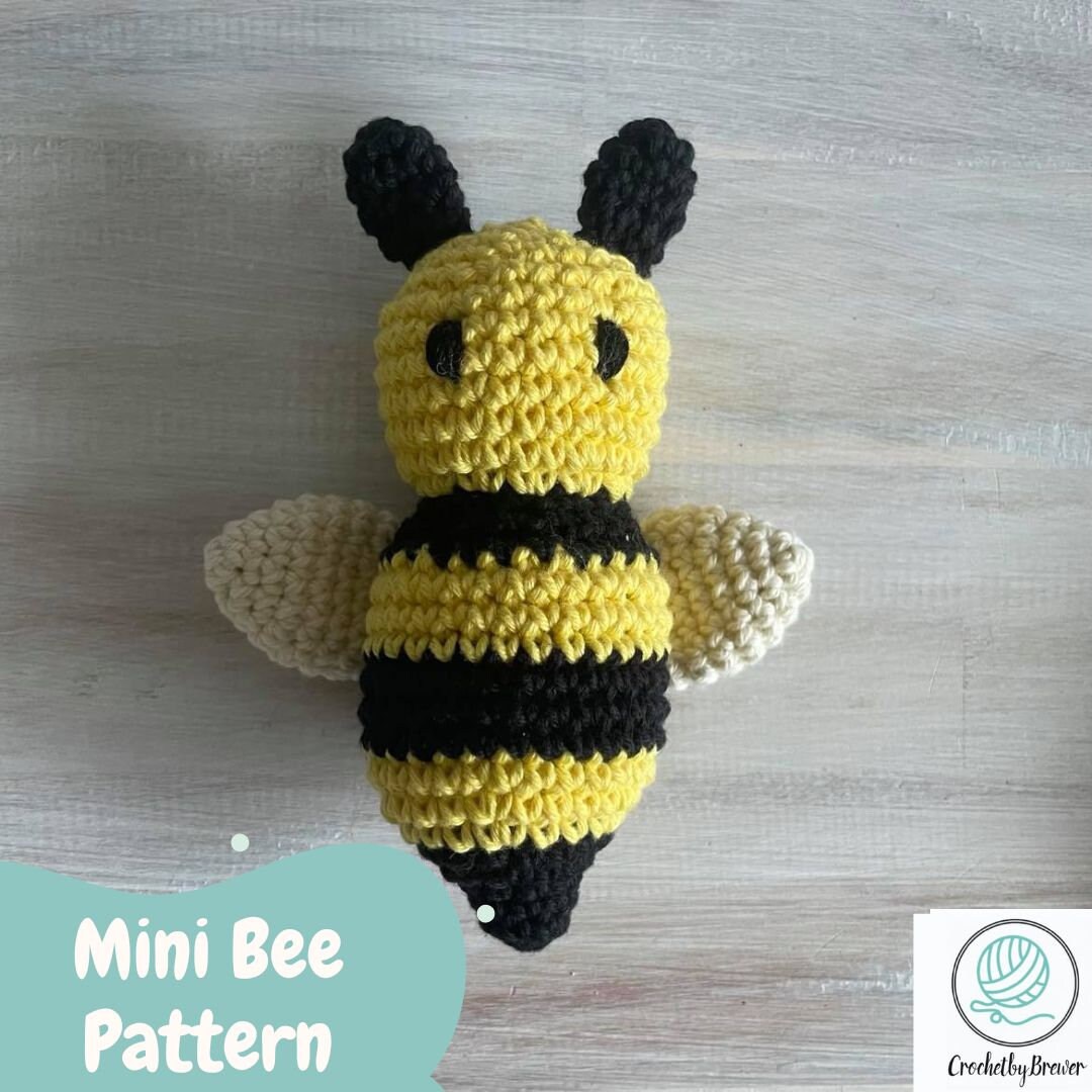 Mini Bee Crochet Pattern [pattern Only] - Etsy