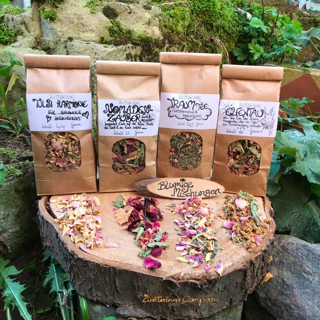 FLOWER TEA - Floral Tea Blends With Lots of Flavour - Natural - Etsy