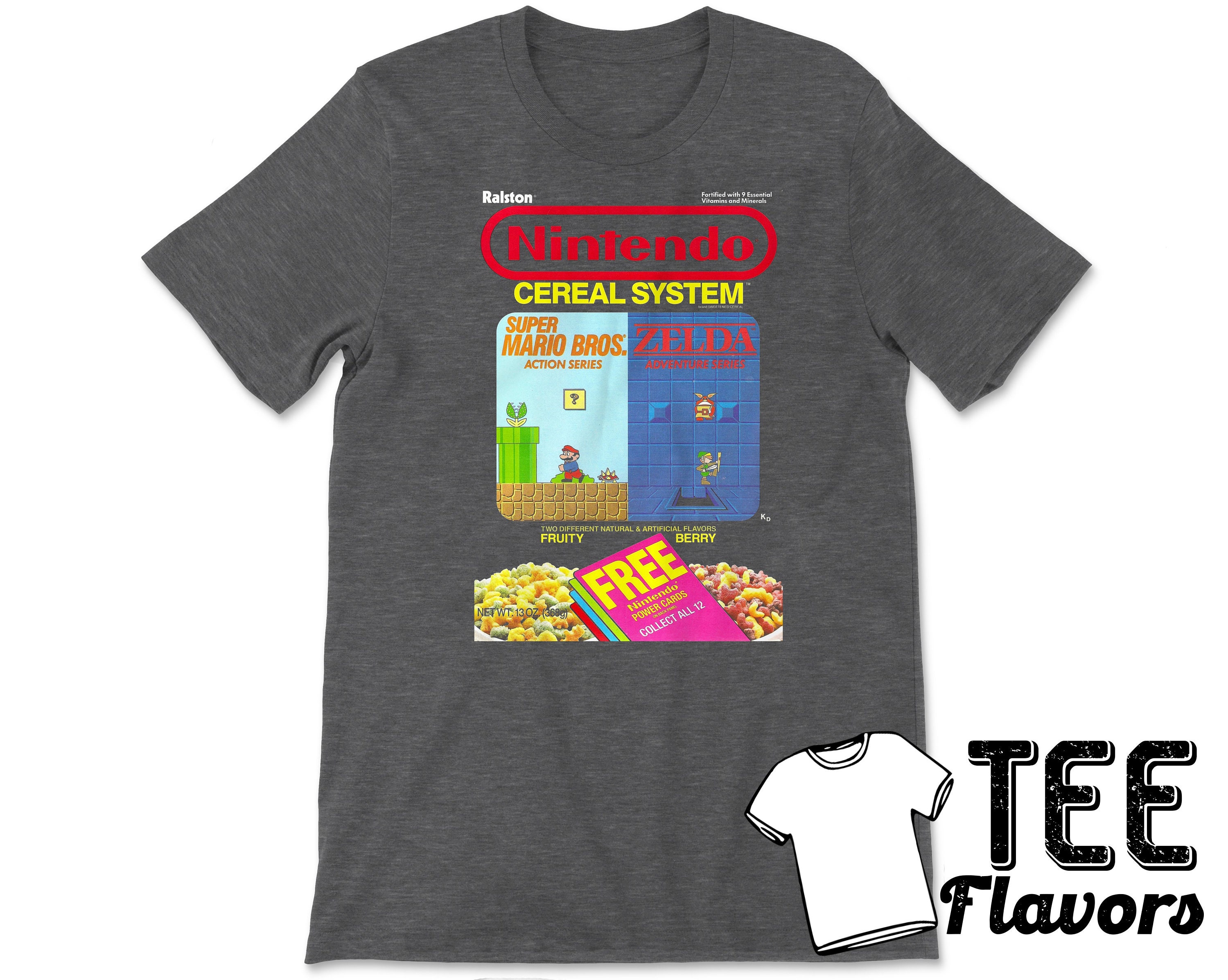 Nintendo Cereal System 2 Cereals in One Tee / T-shirt | Etsy