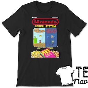 Nintendo Cereal System 2 Cereals in One Tee / T-shirt - Etsy