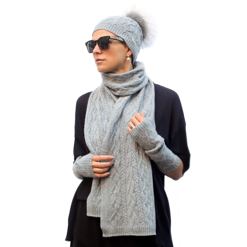 Winter Hat and Scarf Set - Etsy