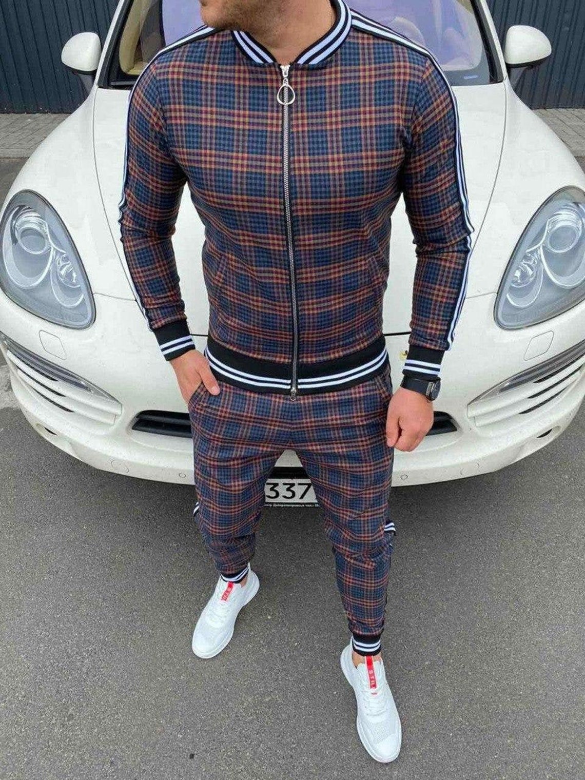 Tracksuit Gentlemen Gentlemen Tartan Man Smart Tracksuit Mens Etsy