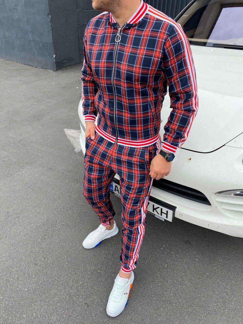 Tracksuit Gentlemen /gentlemen Tartan/man Smart Tracksuit/mens Designer ...