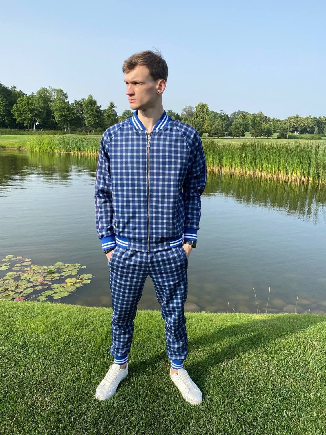 Tracksuit gentlemen /Gentlemen Tartan/2XL3XL4XL/Mens | Etsy