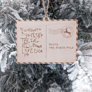 Child's Christmas Wish List Ornament Santa, Family Keepsake, Kid's ...