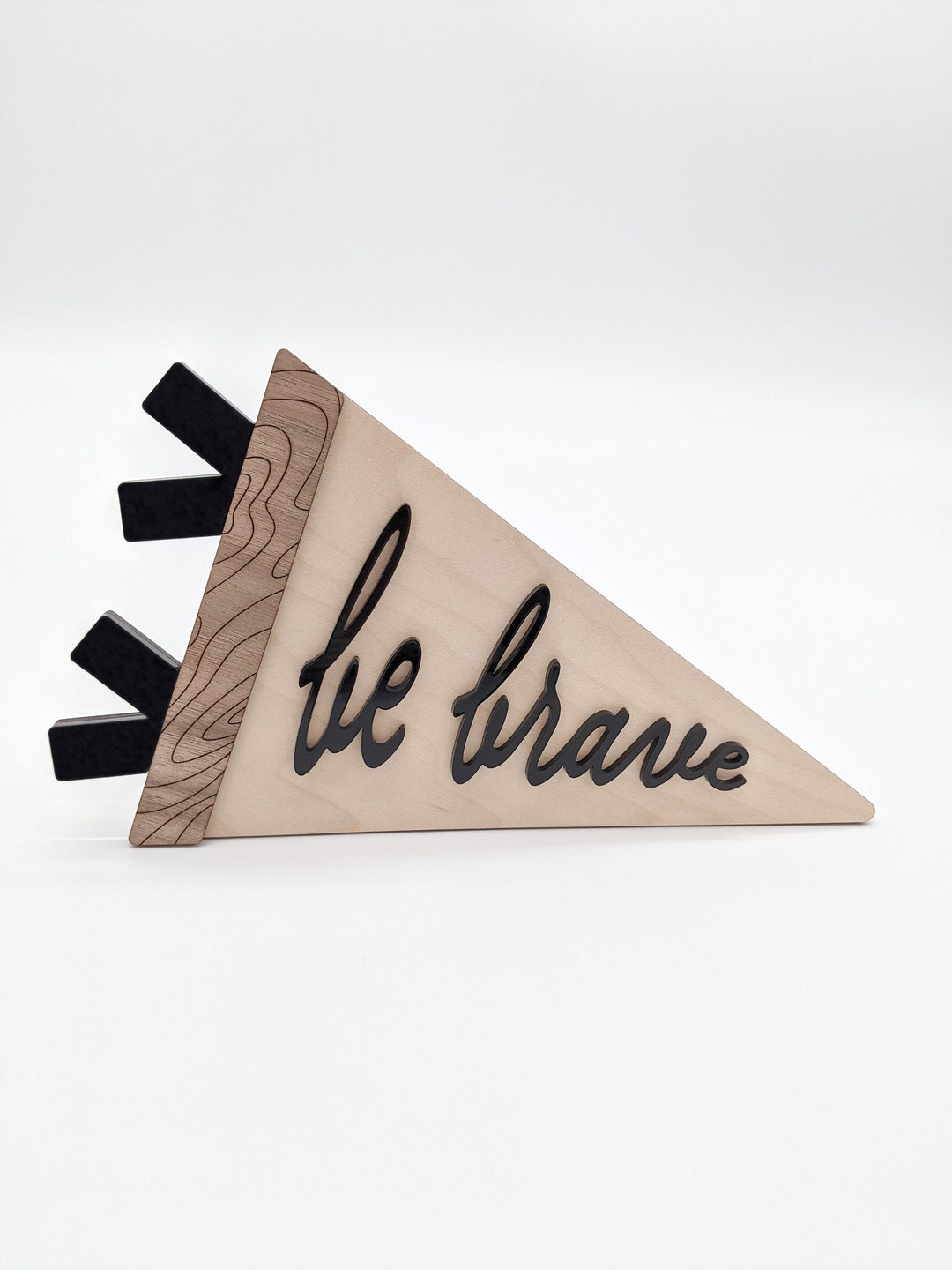 Be Brave Pennant Home Decor, Child Positive Affirmation Sign, Kids Room ...