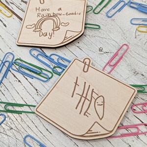 Your Child's Doodle Sticky Note Magnet - Keepsake, Kid's Handwriting ...