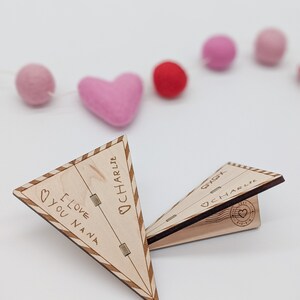 Paper Airplane Valentine - Love Letter, Custom Keepsake, Kid's ...