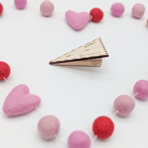 Paper Airplane Valentine Love Letter Custom Keepsake | Etsy