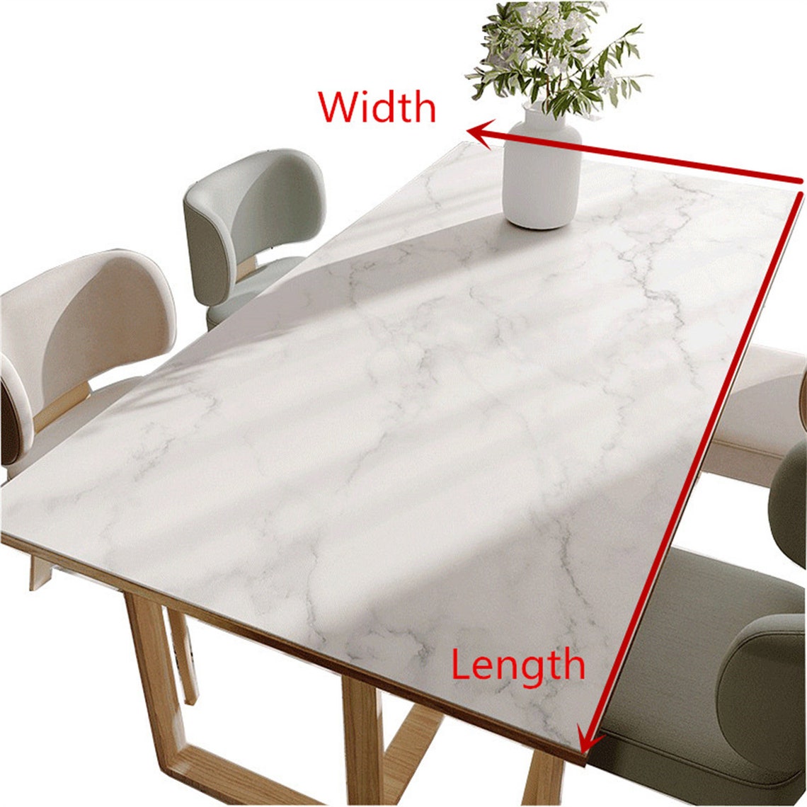 Marble Pattern Tablecloth Custom Square Rectangle Table Cover - Etsy