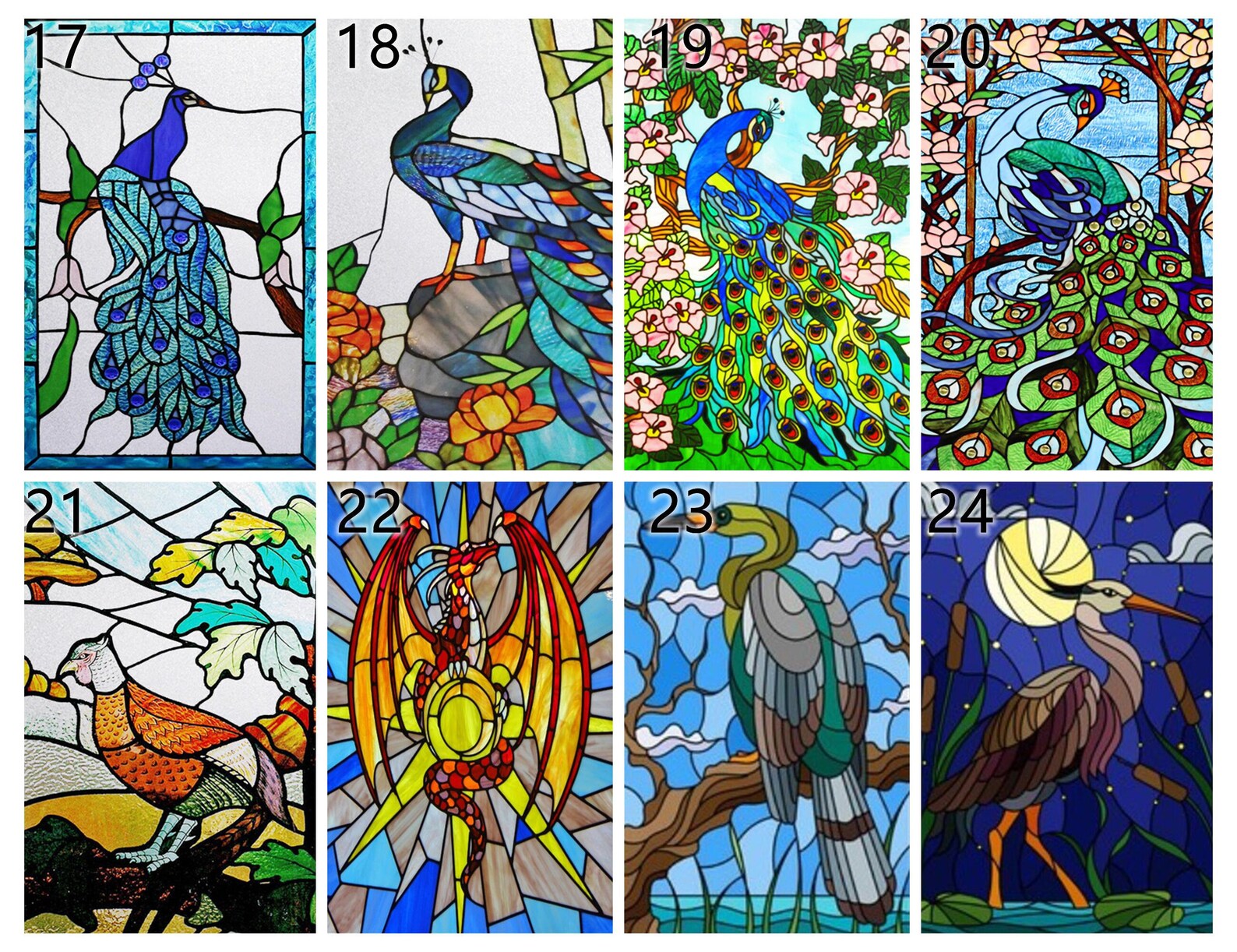 Window Film Stained Glass Stickerscustom Size Static - Etsy