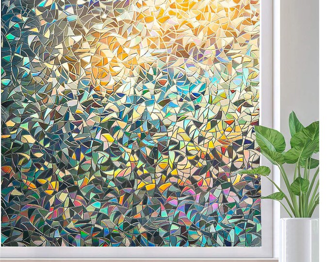 3D Premium Window Privacy Film, Static Cling Sticker,anti-uv, No Glue ...