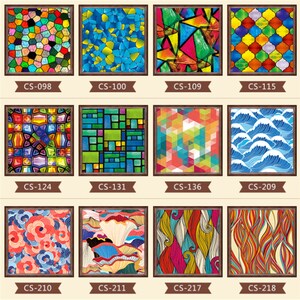 Church Home Foil Stickers ,electrostatic Frosted Stained Glass Window ...