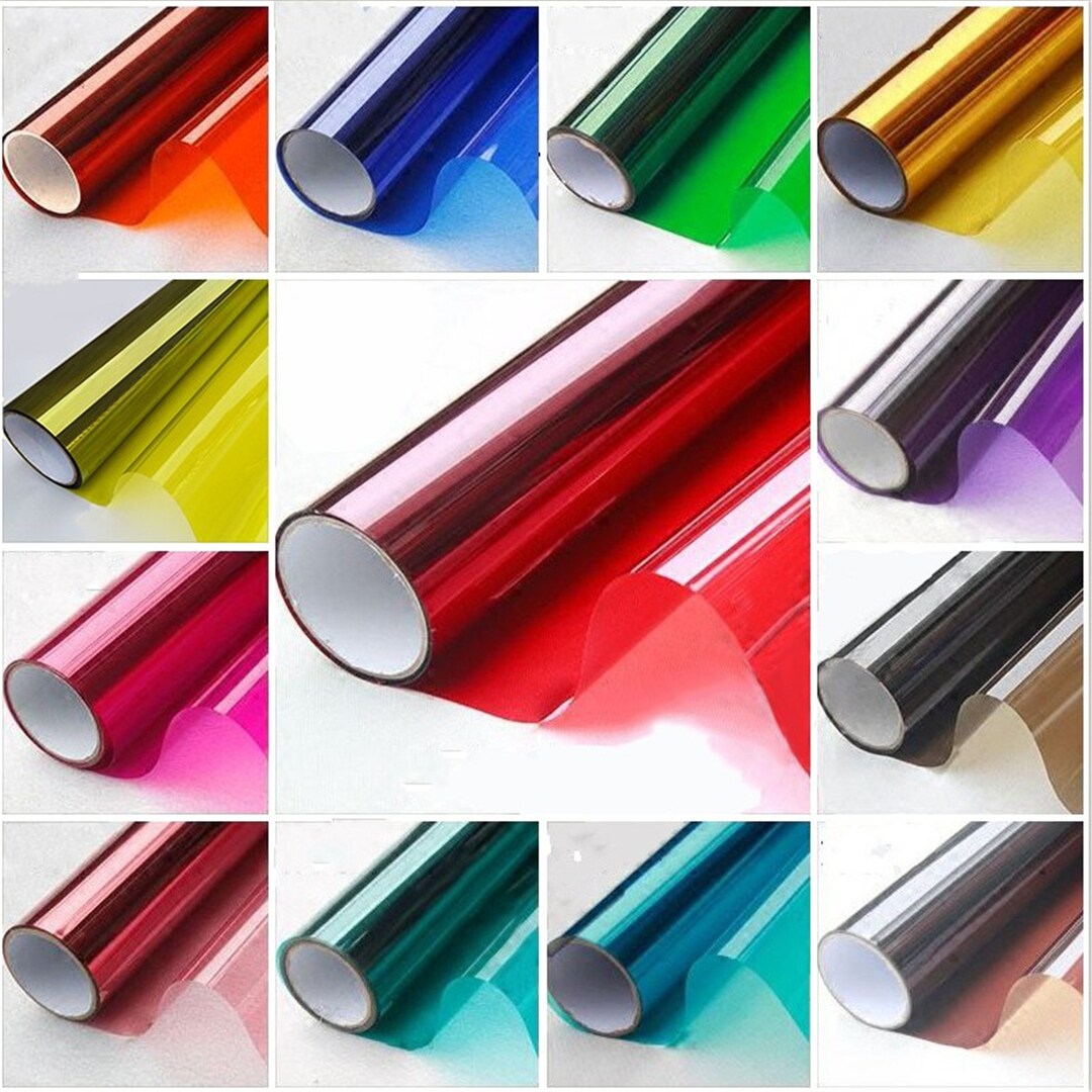 Colored Decorative Glass Film Insulation Sunscreen Proof Membrane Bi ...