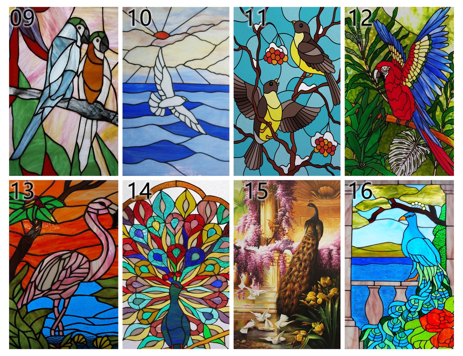 Window Film Stained Glass Stickerscustom Size Static - Etsy