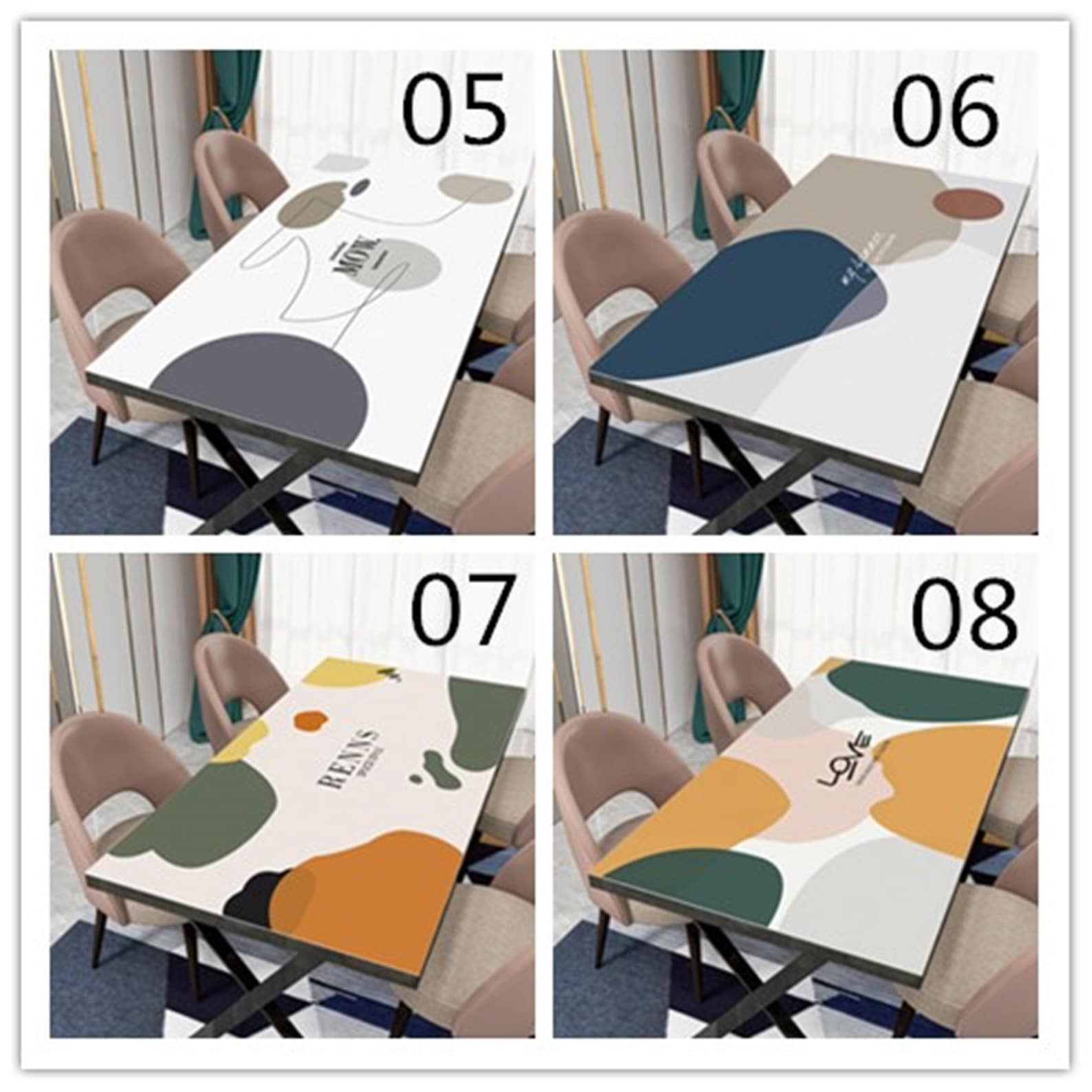 Nordic Leather Tablecloth Waterproof Oil-proof Heat-resistant - Etsy